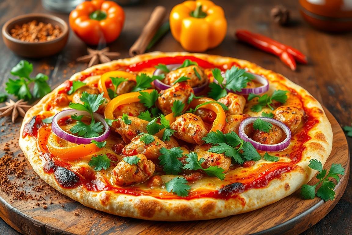 Savor the Flavors: Tandoori Chicken Pizza Delight
